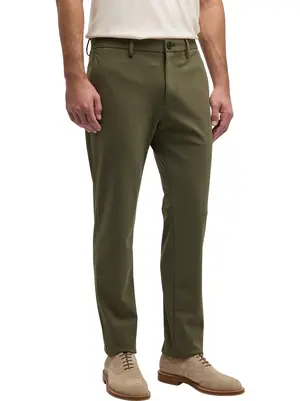 Theory Zaine Precision Ponte Slim-Straight Pants Unfm