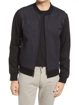 Robert Barakett Stelvio Knit Bomber Jacket - Black