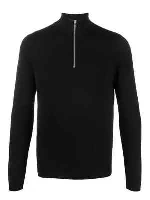 Sandro Half-zip Jumper - Black