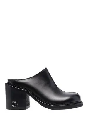 Sunnei 95mm Leather Mules - Black