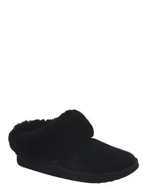 Olukai Ku'i Genuine Shearling Slipper - Lava Rock/lava Rock
