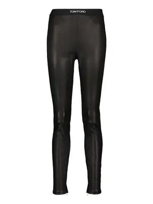 TOM FORD Leather Leggings - Black