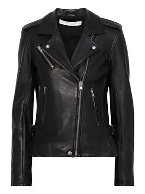 IRO PARIS Washed Leather Biker Jacket