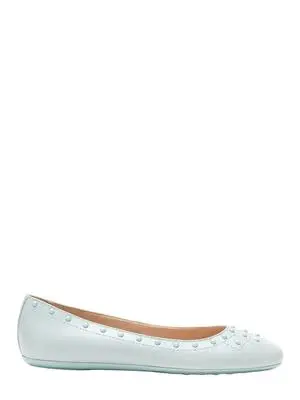 TOD'S Studded Ballerina Shoes - Blue