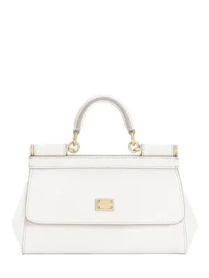 Dolce & Gabbana Mini Sicily Handbag - White