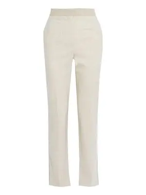 ROKSANDA Colwyn Mélange Wool-Blend Twill Tapered Pants