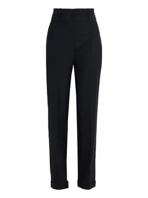 ROKSANDA Medea Grain De Poudre Wool Tapered Pants - Black