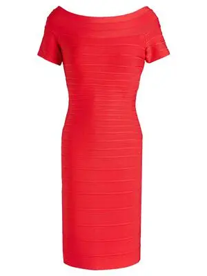 Herve Leger Bandage Mini Dress - Tomato Red