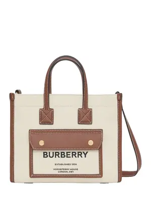 Burberry Mini Freya Tote - Neutrals | Editorialist