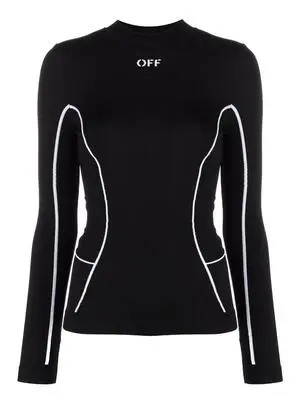 Off-White Long Sleeve Performance T-shirt - Black