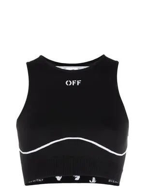 Off-White Off-stamp Sports Bra - Black