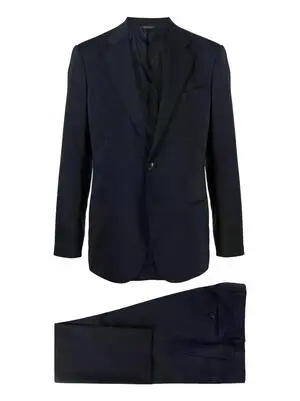 Giorgio Armani Single-breasted Tailored Suit - Blue