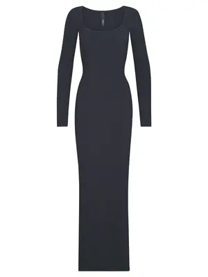 SKIMS SKIMS Soft Lounge Long Sleeve Maxi Dress Graphite