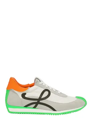 Loewe Flow Runner Monogram Logo Sneakers Soft White