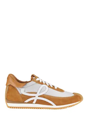 Loewe Flow Runner Monogram Logo Sneakers Tan Grey