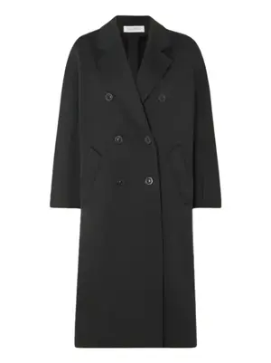 Max Mara Madame Double-breasted Coat - Black