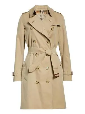 BURBERRY Kensington Cotton Gabardine Trench Coat