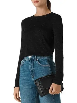 Whistles Sparkle Sweater - Black Multi