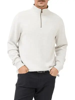 Rodd & Gunn Alton Ave Quarter Zip Sweater Ice Grey Marle