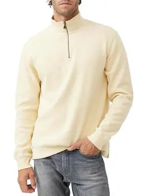 Rodd & Gunn Alton Ave Quarter Zip Sweater Lemon