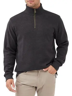 Rodd & Gunn Alton Ave Quarter Zip Sweater Mud