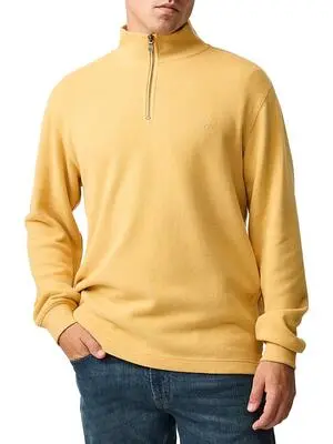Rodd & Gunn Alton Ave Quarter Zip Sweater Mustard