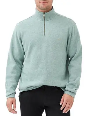 Rodd & Gunn Alton Ave Quarter Zip Sweater Sage