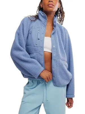 Free People Hit The Slopes Fleece Jacket - Wild Wind