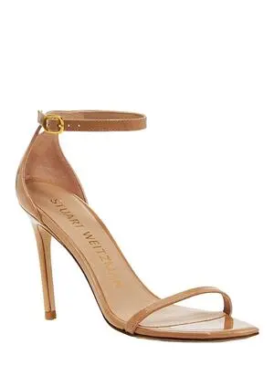 STUART WEITZMAN Nudistcurve 100 High Heel Sandals - Adobe