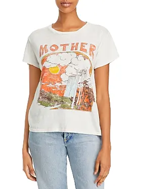 MOTHER The Sinful Graphic Tee Chalk