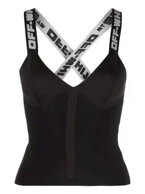 Off-White Logo-band Top - Black