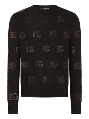 DOLCE & GABBANA Dolce & Gabbana Sequin-Logo Jumper