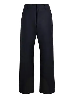 Moncler Bootcut Padded Wool-flannel Ski Pants - Blue