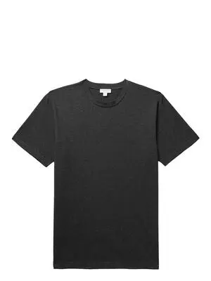 Sunspel Riviera Organic Cotton-jersey T-shirt - Gray