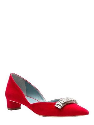 FRANCES VALENTINE Paula D'orsay Pump - Red