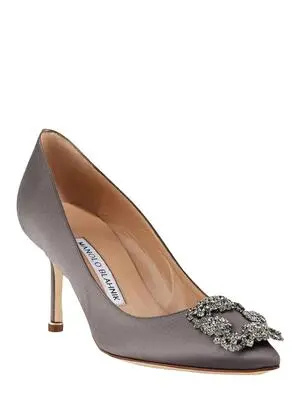 Manolo Blahnik Manolo Blahnik Hangisi 70mm Pump Gray