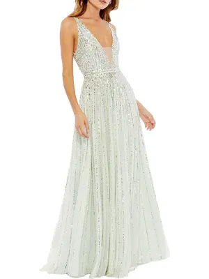 Mac Duggal Ieena A-line Gown Mint