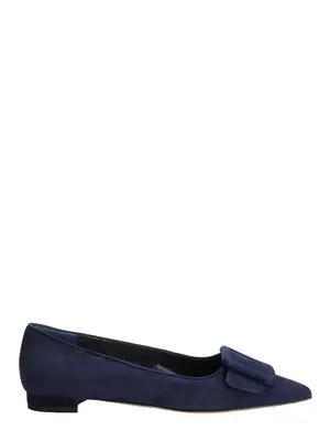 MANOLO BLAHNIK Maysale Suede Flats
