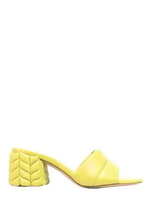 GIANVITO ROSSI Padded Leather Sandals - Yellow