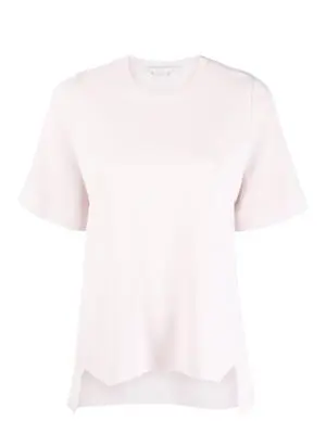 Stella McCartney High-low Hem T-shirt - Neutrals