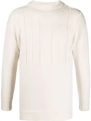 MAISON MARGIELA Crew-neck Knit Jumper - Neutrals