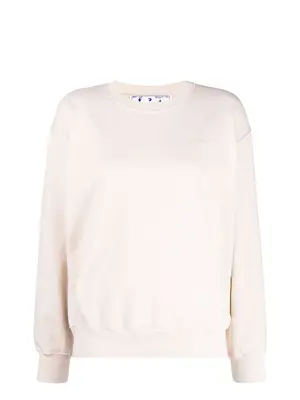 Off-White Diag-print Crew-neck Sweatshirt - Neutrals