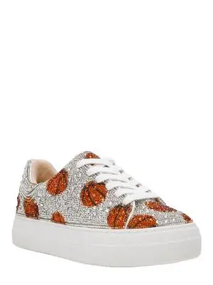 Betsey Johnson Sidny Crystal Pavé Platform Sneakers - Basketball