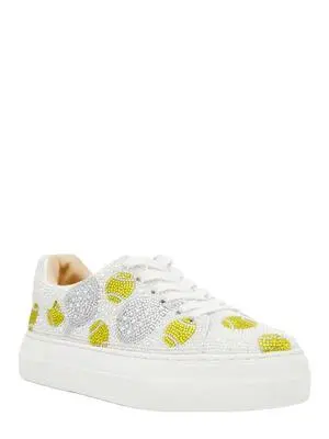 Betsey Johnson Sidny Crystal Pavé Platform Sneakers - Tennis