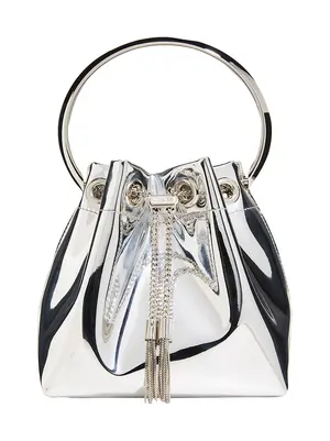 JIMMY CHOO Jimmy Choo Bon Bon Bucket Bag Silver