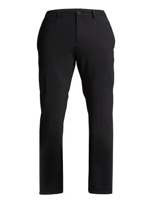 Theory Zaine Precision Ponte Slim-Straight Chino Pants Blk