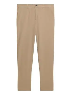 Theory Zaine Precision Ponte Slim-Straight Chino Pants Feather