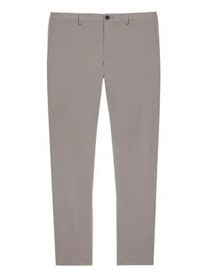 Theory Zaine Precision Ponte Slim-Straight Chino Pants Sidewalk