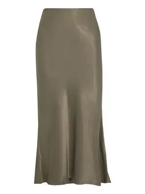 IRIS & INK Satin Midi Skirt