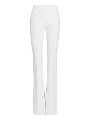 Adam Lippes Eva Bonded Neoprene Flared Pants - White